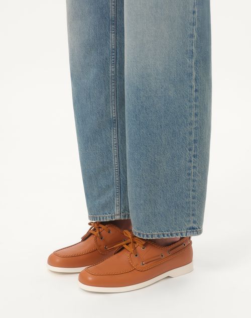 VALENTINO Valentino Kidskin Boat Shoe